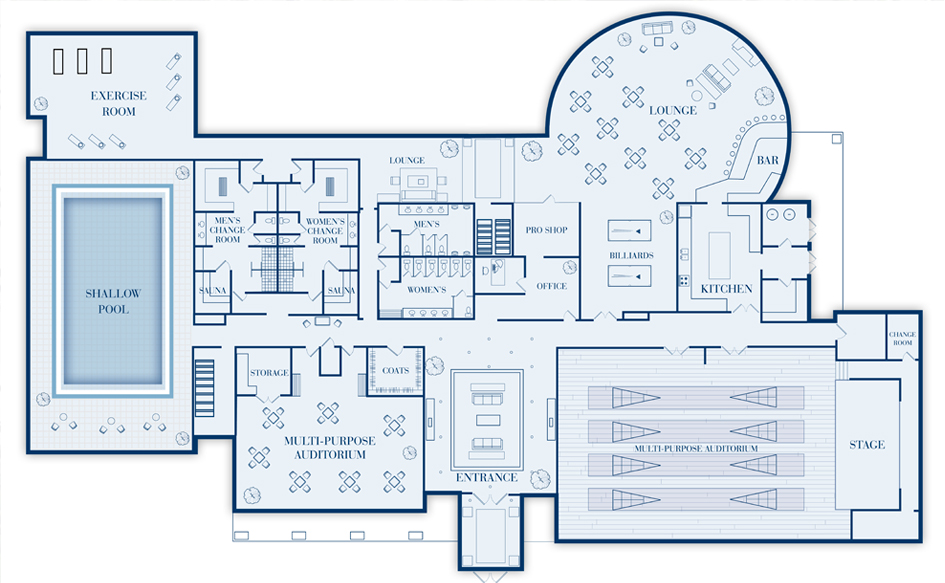 Shore Acres Clubhouse Floor Plan
